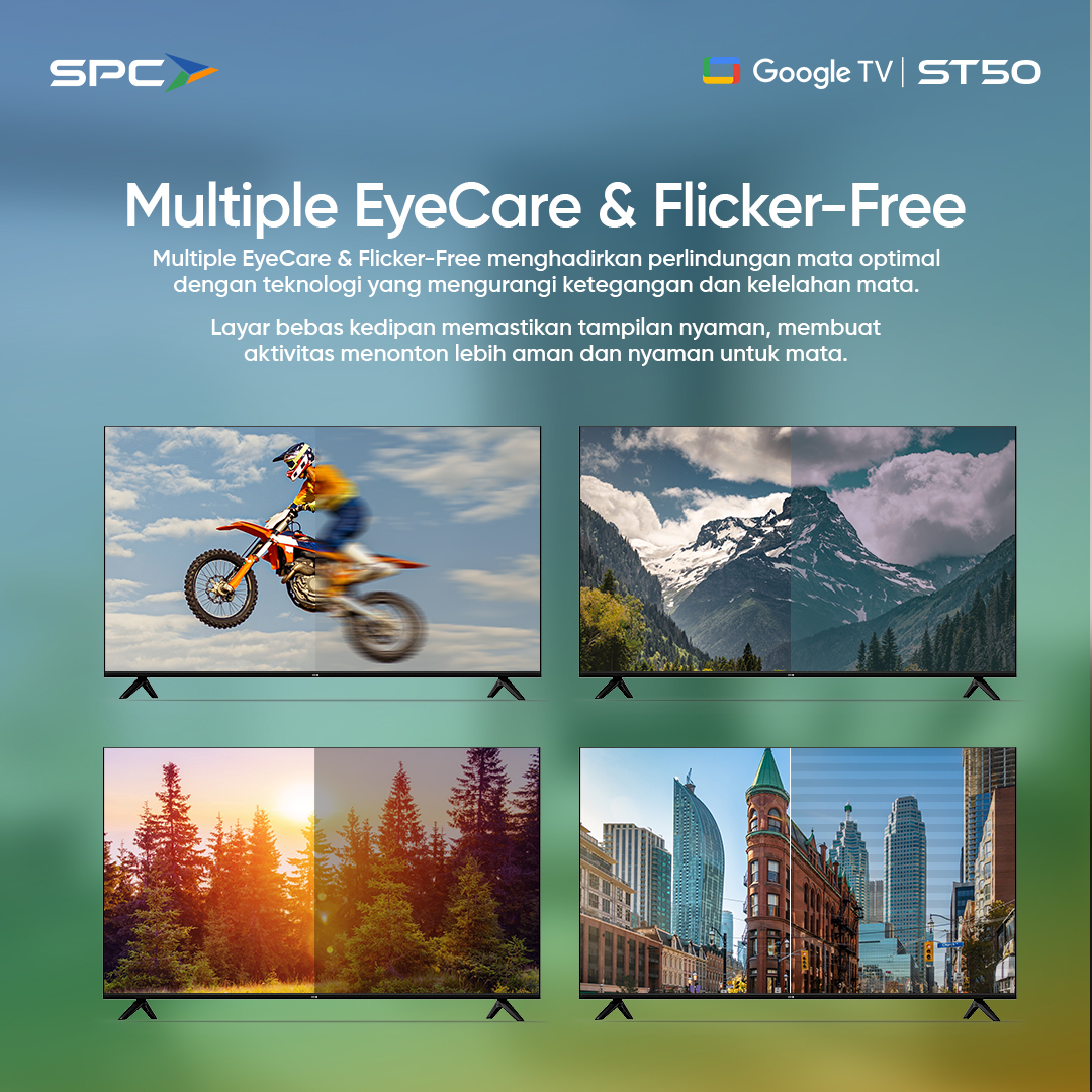 Jual SPC Smart TV 50 inch - ST50 Google TV 4K UHD | Dolby Audio ...