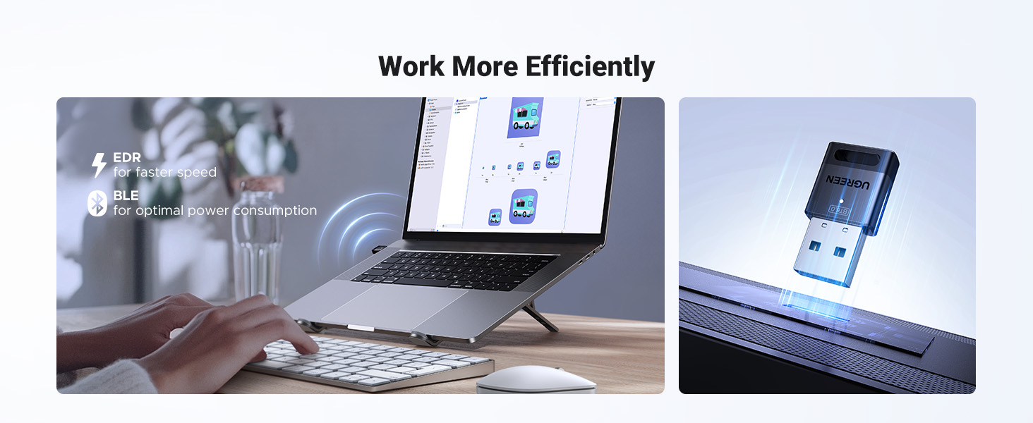 Jual UGREEN USB Bluetooth 6.0 Adapter Receiver for Laptop PC Keyboard ...