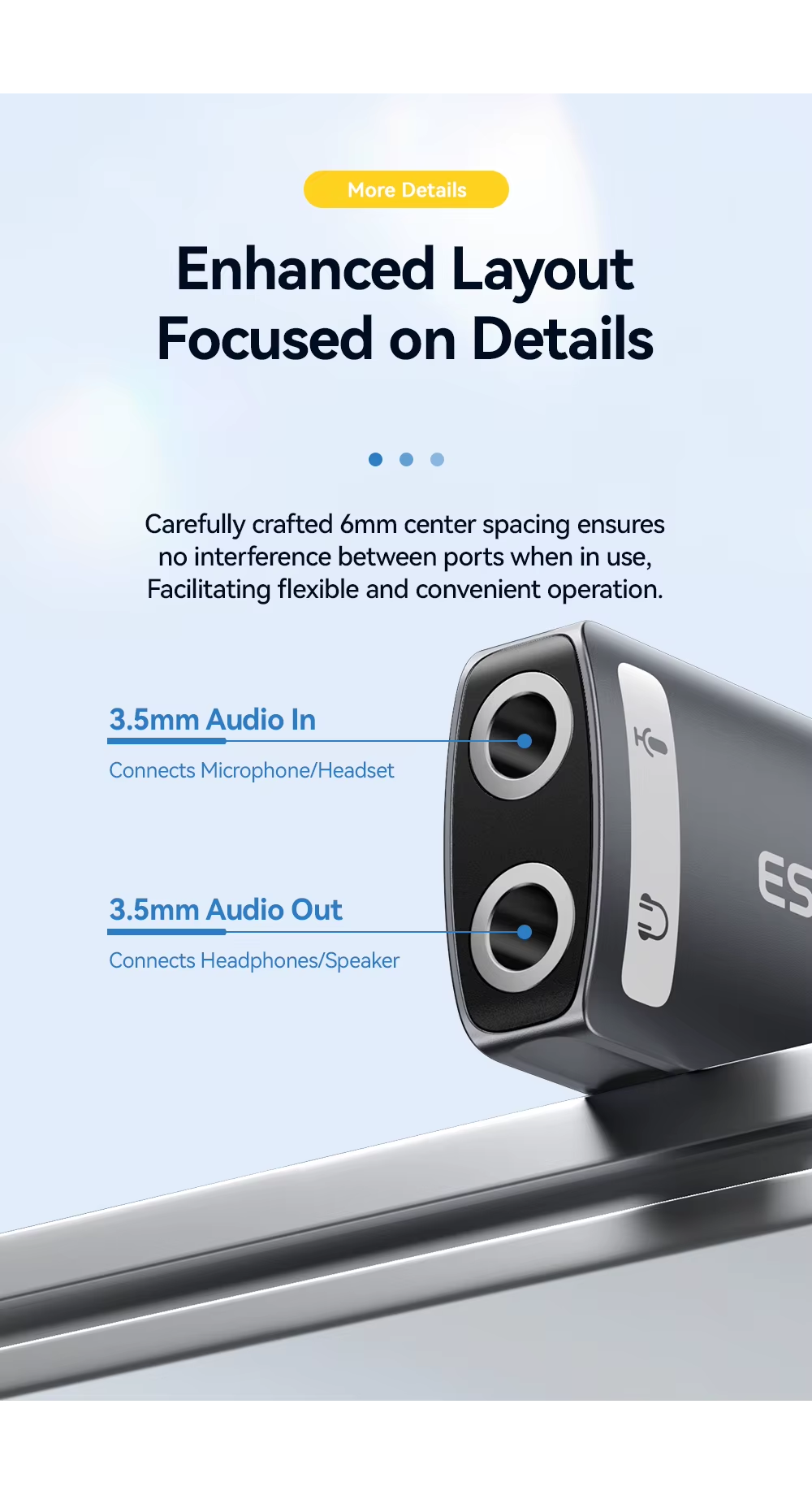 Jual Essager USB Sound Card External USB to Dual Handsfree Jack 3.5mm ...