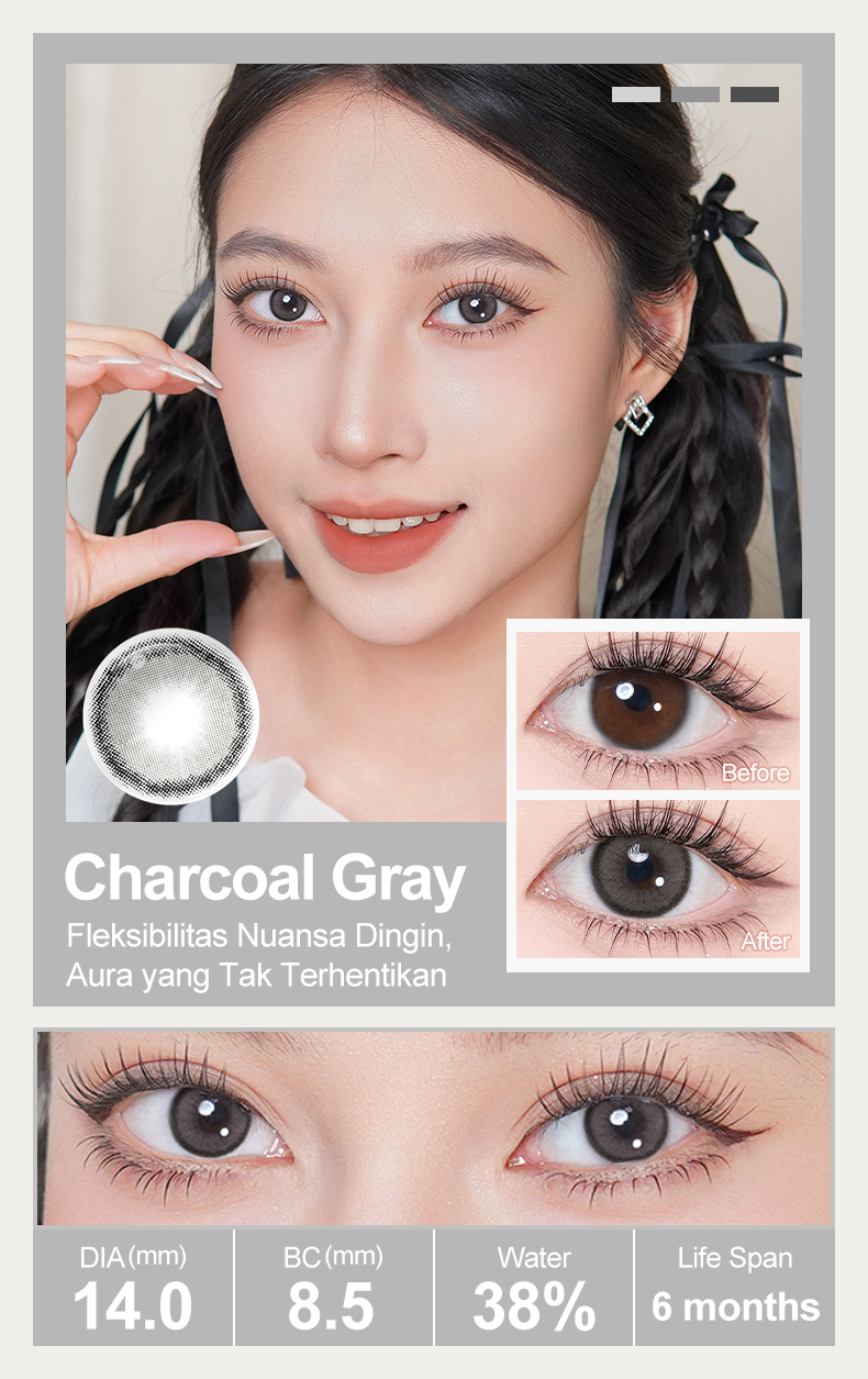 Jual [Magister Roze Series]Magister Softlens Minus 0.00~-6.00 Soflen 14 ...