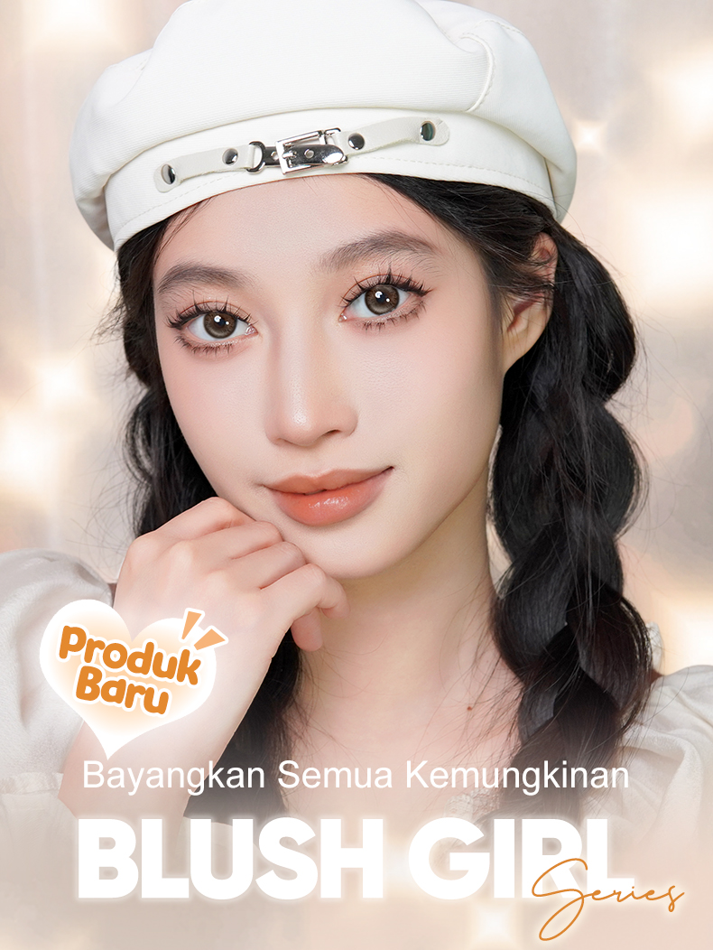Jual [New Style]Magister Softlens Minus Glowy Series Glowy Brown Buff ...