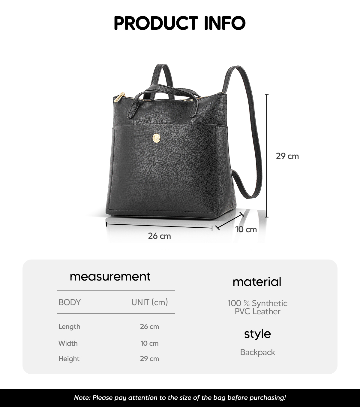 Jual Tas Wanita Les Catino Bethany Backpack | Shopee Indonesia