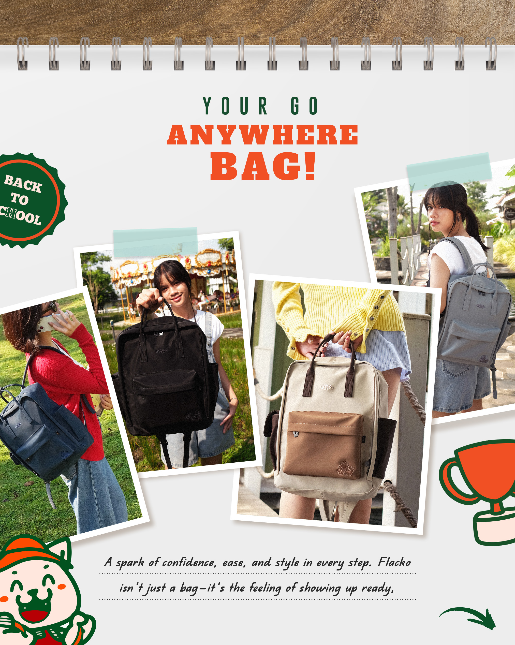 Jual CRSL Flacko Backpack I Ransel I Tas Sekolah Kuliah I Backpack ...