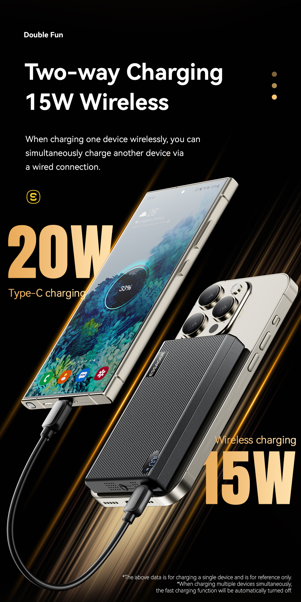 Jual Essager 15W/20W Magnetic Wireless Charging Power Bank 10000Mah ...