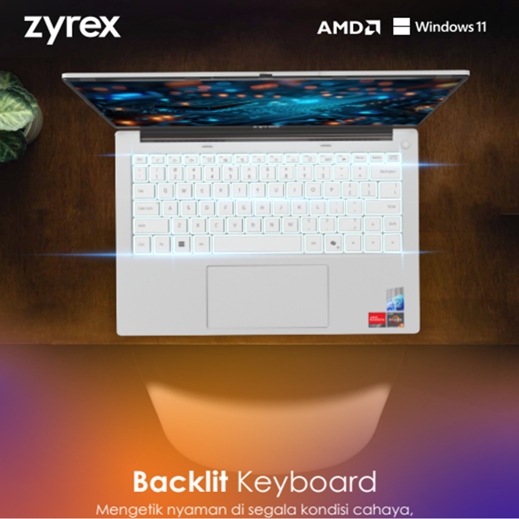 Jual NEW DEALS - ZYREX D-TECH PRO V1 RYZEN 5 6600H 16GB 512GB W11 14 ...