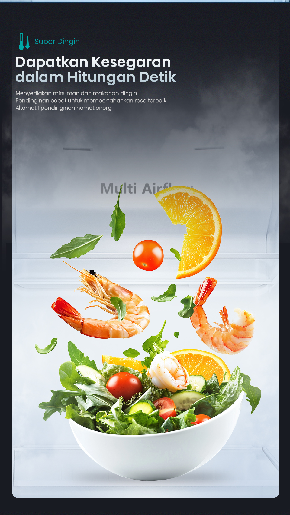Jual Hisense Kulkas RS599N4ISN Refrigerator Side By Side Kapasitas 468L ...