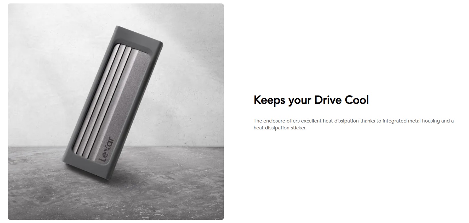 Jual Lexar E300 SSD Enclosure M.2 NVMe PCIe External Case USB 3.2 Gen2 ...