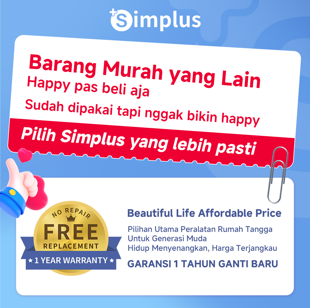 Jual Simplus Vacuum Cleaner Daya Hisap Besar 18000Pa 2-in-1 Genggam & Berdiri 1KG Super Ringan ...