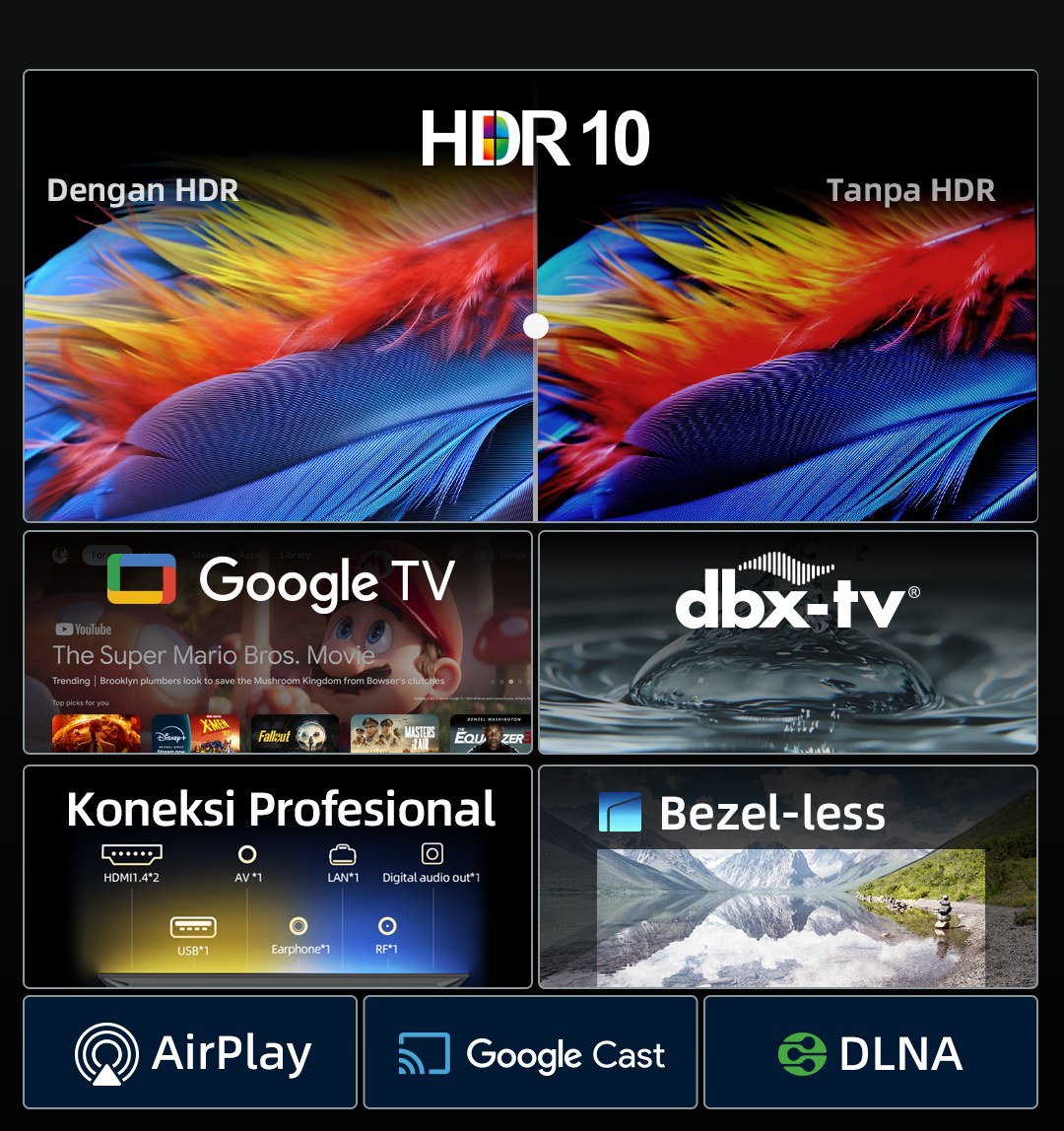 Jual [BEST CHOICE] CHANGHONG GOOGLE SMART TV DIGITAL 43 inch FHD ...