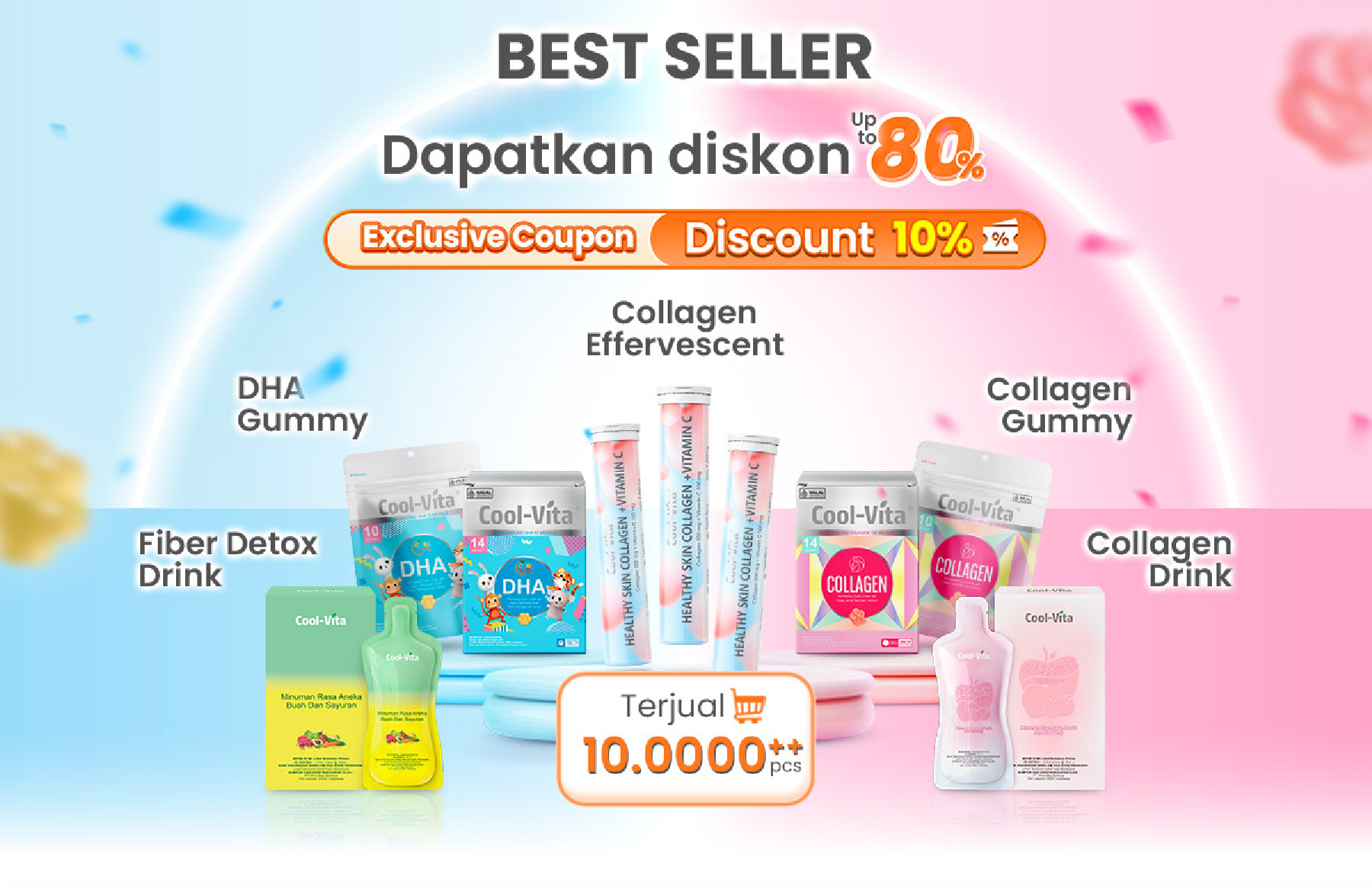 Jual 【Exclusive cece_fancyitems】 DHA Gummy 700mg untuk Anak 3 Box Isi 42 Coolvita – Vitamin Otak ...