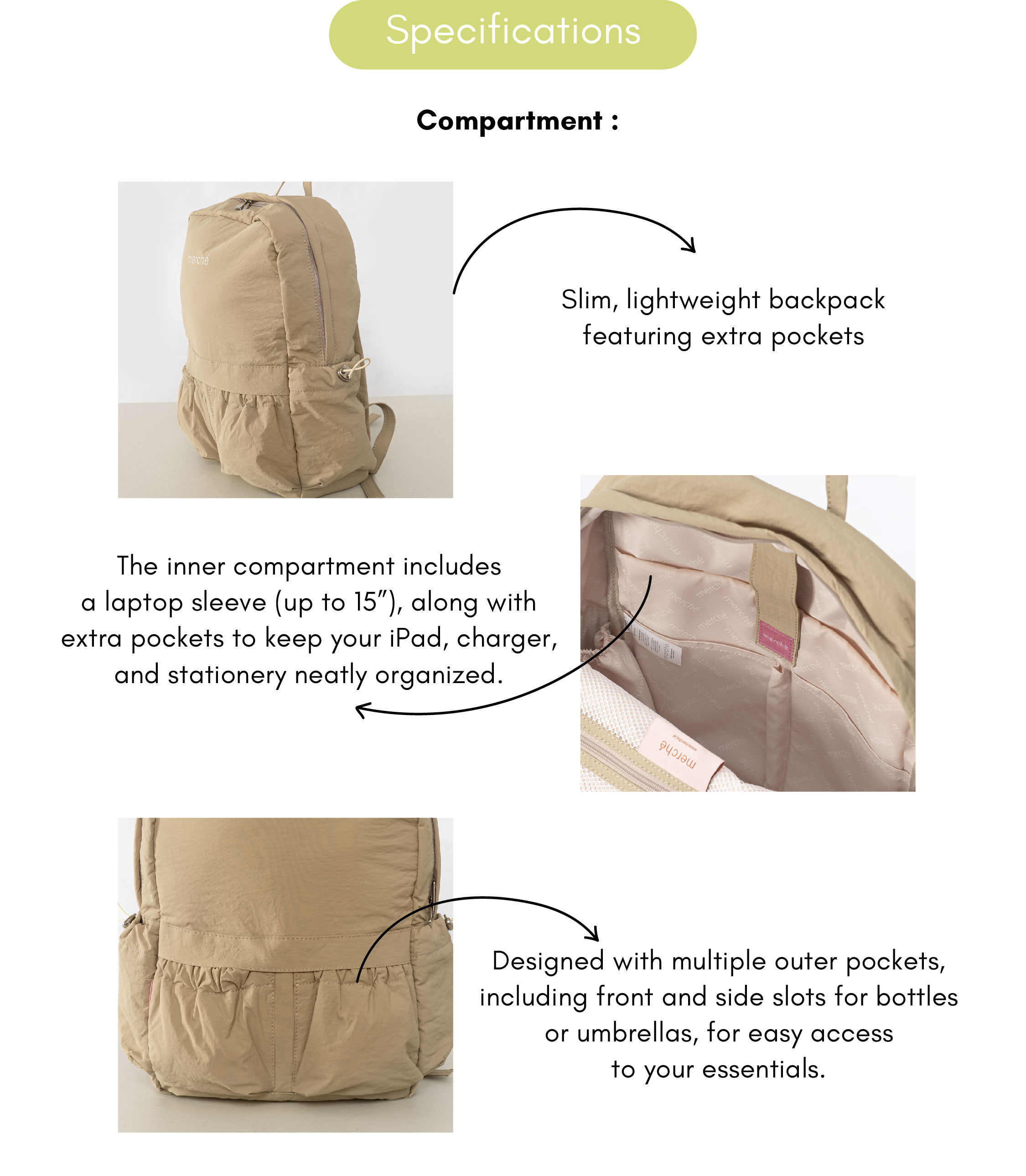 Jual Merche Tas Ransel Wanita Bona | Shopee Indonesia