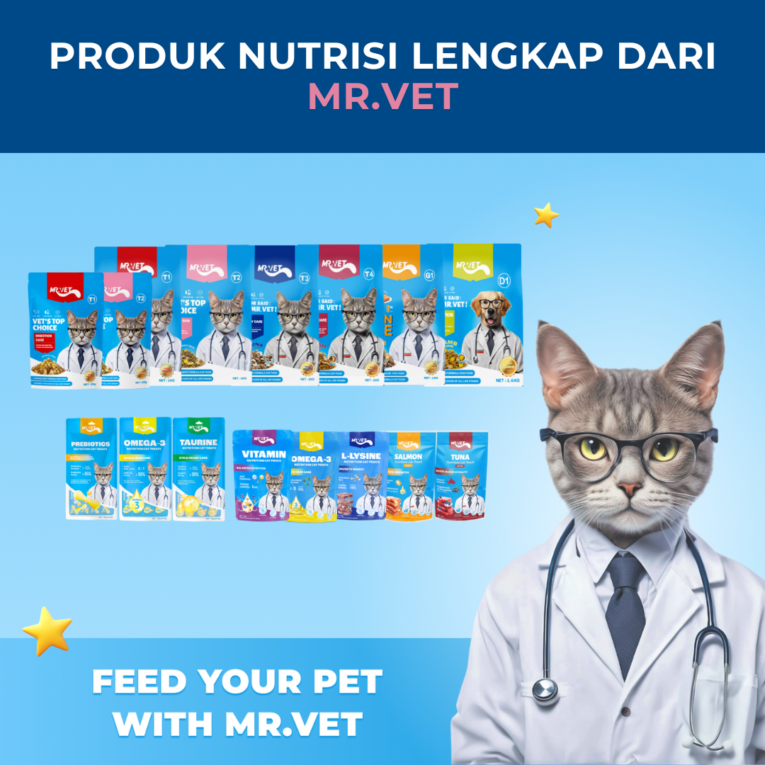 Jual [Makanan Kucing Basah] Mr. Vet Makanan Kucing Basah OMEGA-3 ...