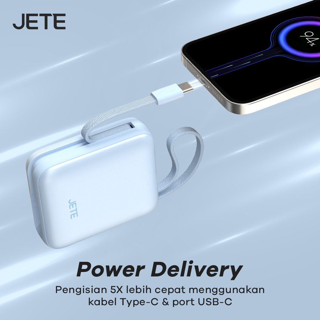 Jual 【Sertifikat CCC】New Colors JETE B7 Powerbank 10000mAh 22.5W Fast ...