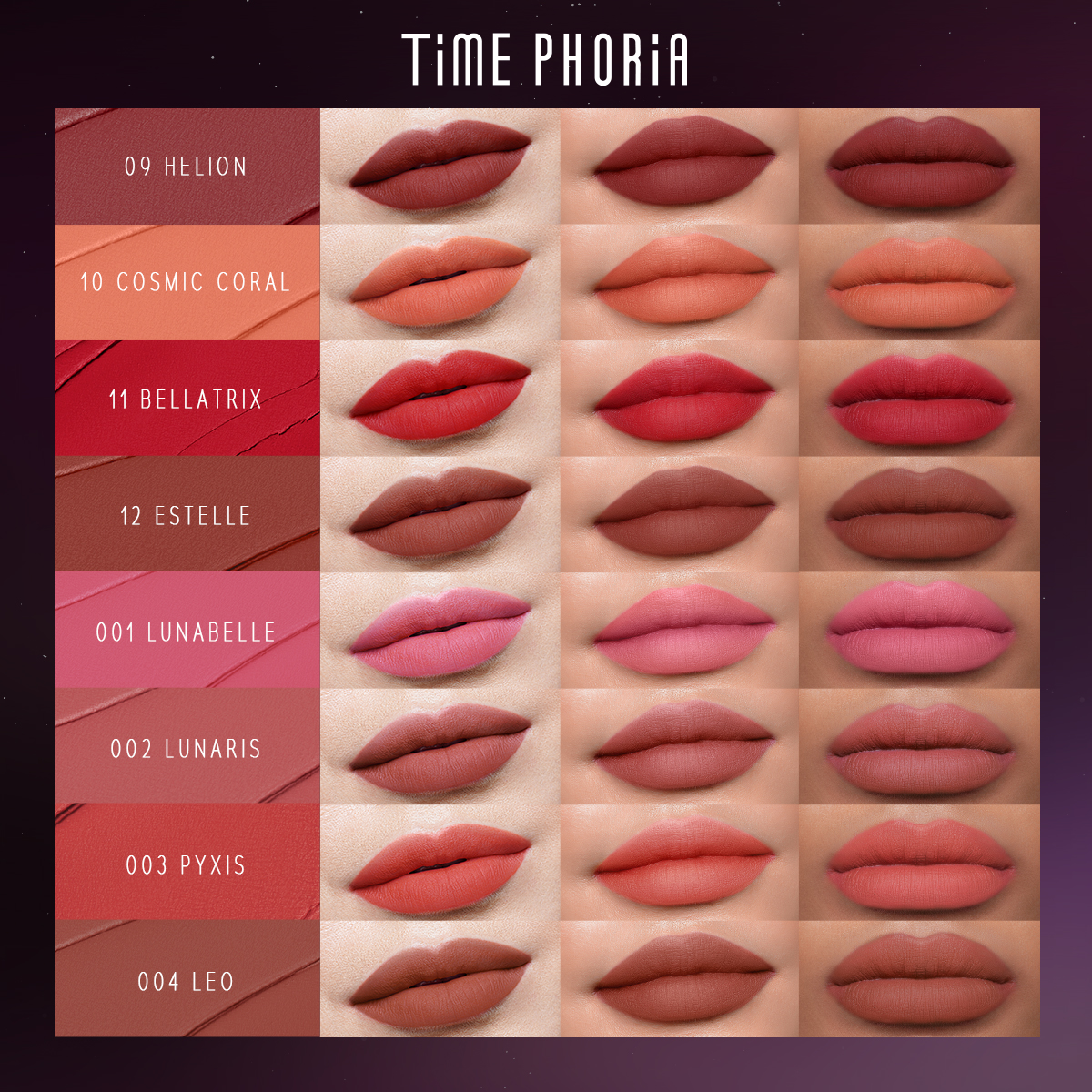 Jual TIME PHORIA-2 PCSNEBULA VELVET LIP CREAM 4ML| Lipstick Liptint Lip ...