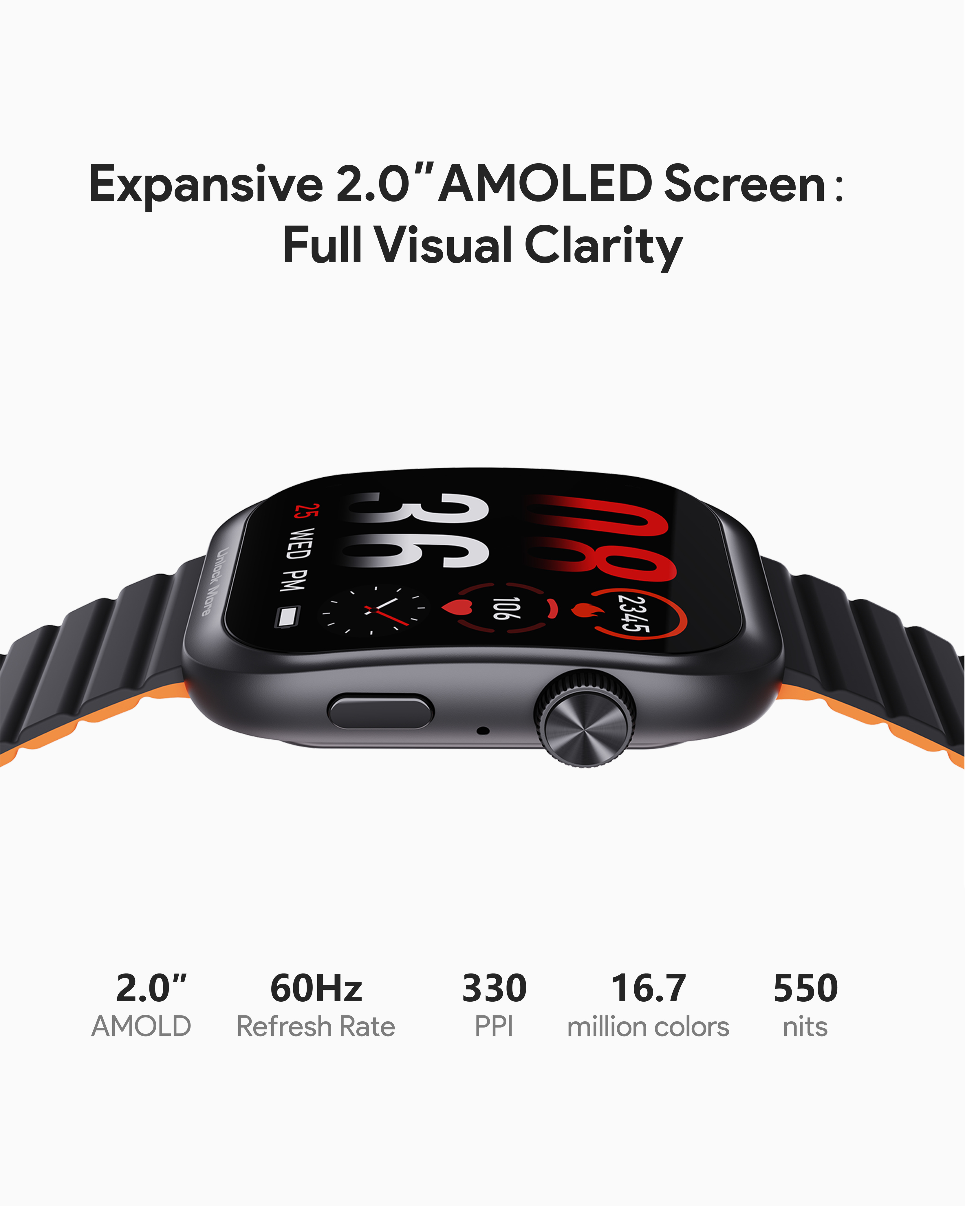 Jual AUKEY SmartWatch 1 Ultra 1'96" Amoled Display IP67 Waterproof With ...