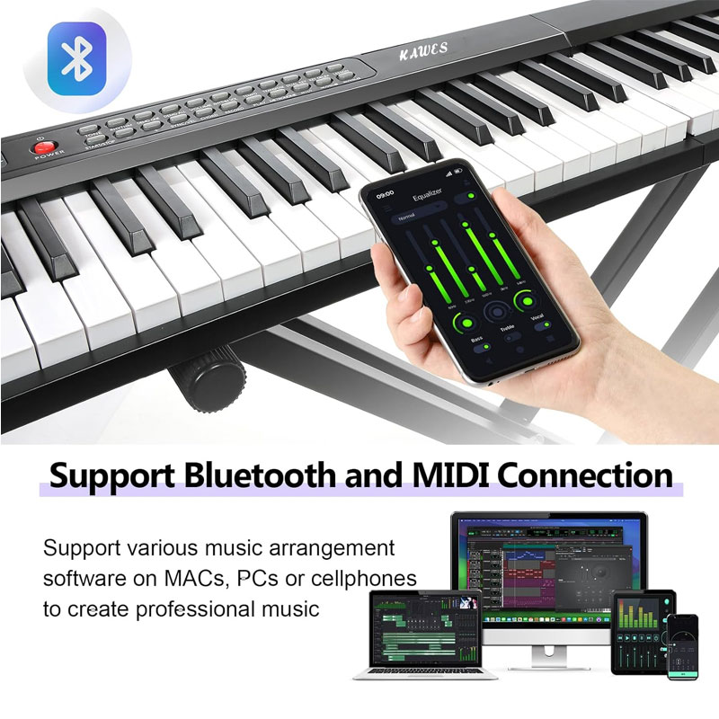 Jual KAWES 88 Tuts Keyboard Piano Lipat Keyboard Piano Elektronik ...