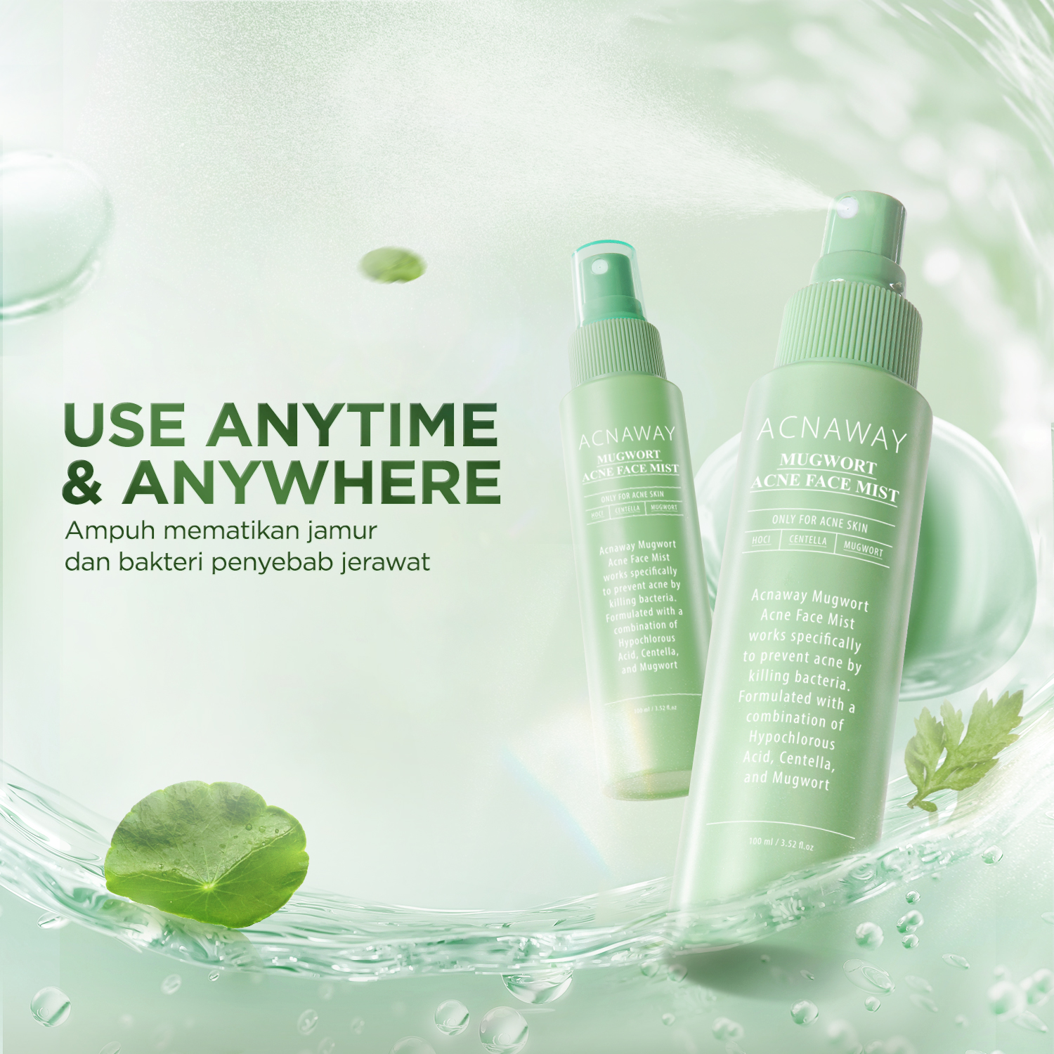 Jual ACNAWAY Mugwort Acne Face Mist Spray – Antiseptik Wajah Jerawat ...
