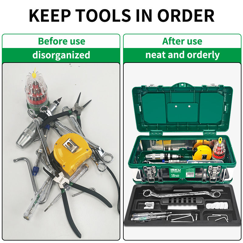 Jual ISKU Tool Box 20 inch Material Stainless Steel Toolbox Tool Box 15 ...