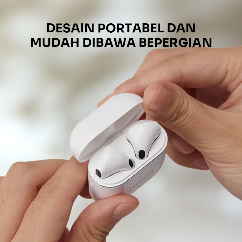 Jual ROBOT TWS Wireless Earphone Airbuds Original BT 6.0 True Wireless ...