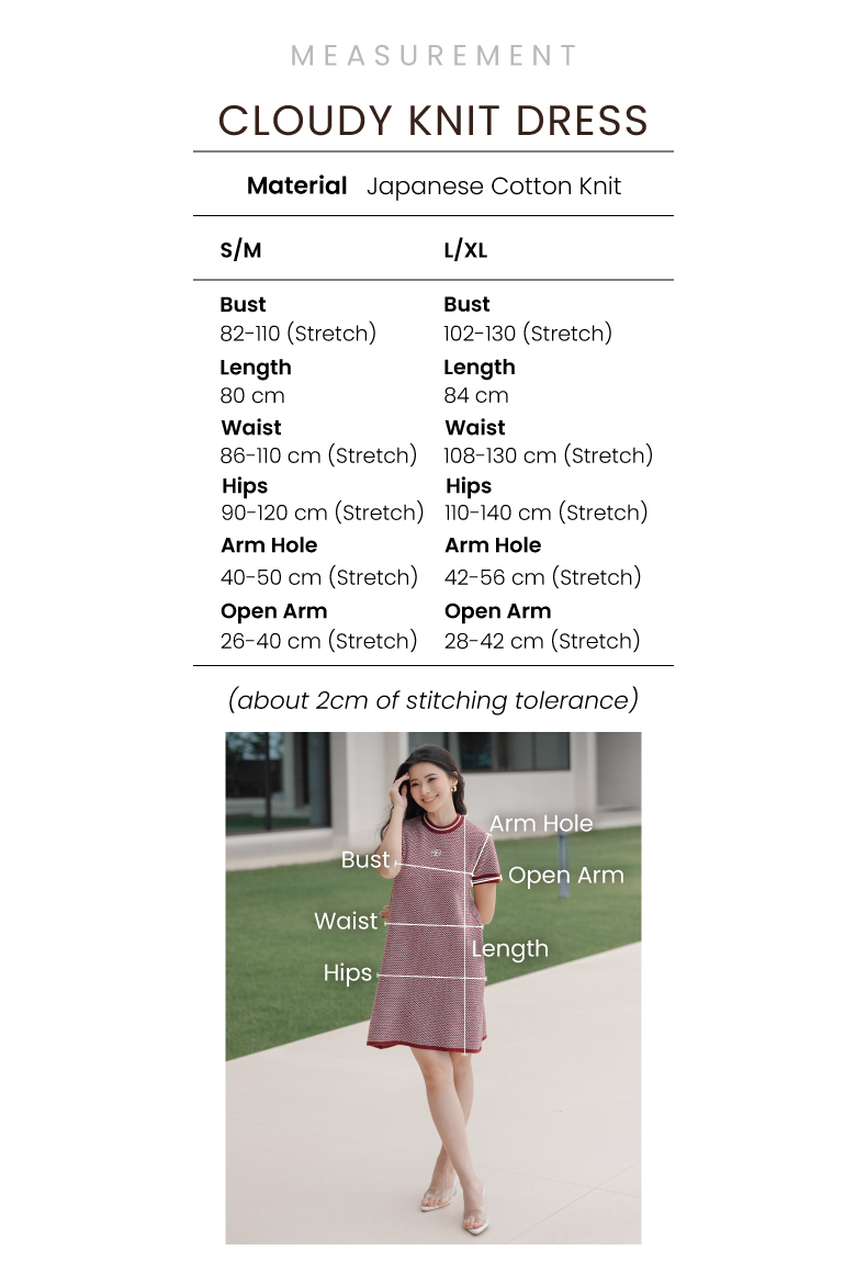 Jual Beatrice Clothing X Elika Boen Cloudy Knit Dress - Knit Dress ...