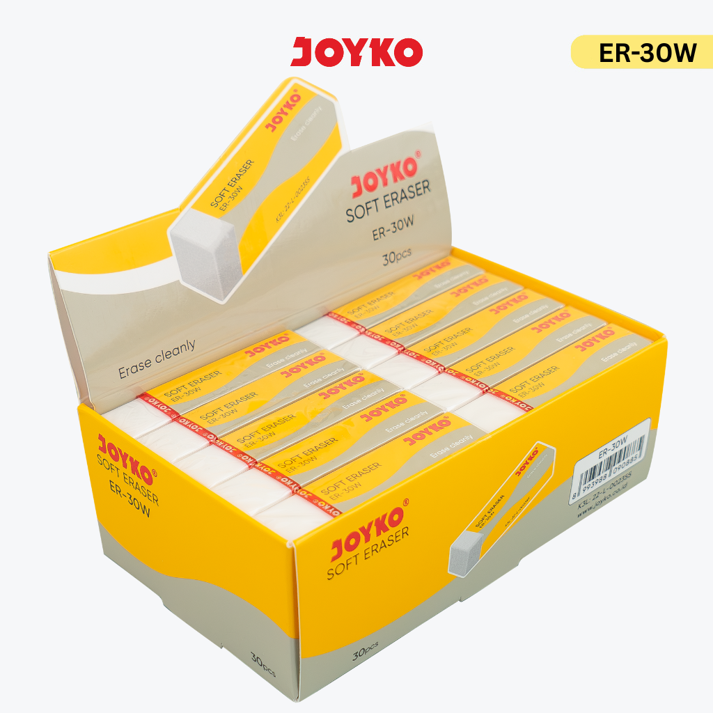 Jual JOYKO Eraser Penghapus 1 Pack ER-30W Isi 30 Pcs | Shopee Indonesia