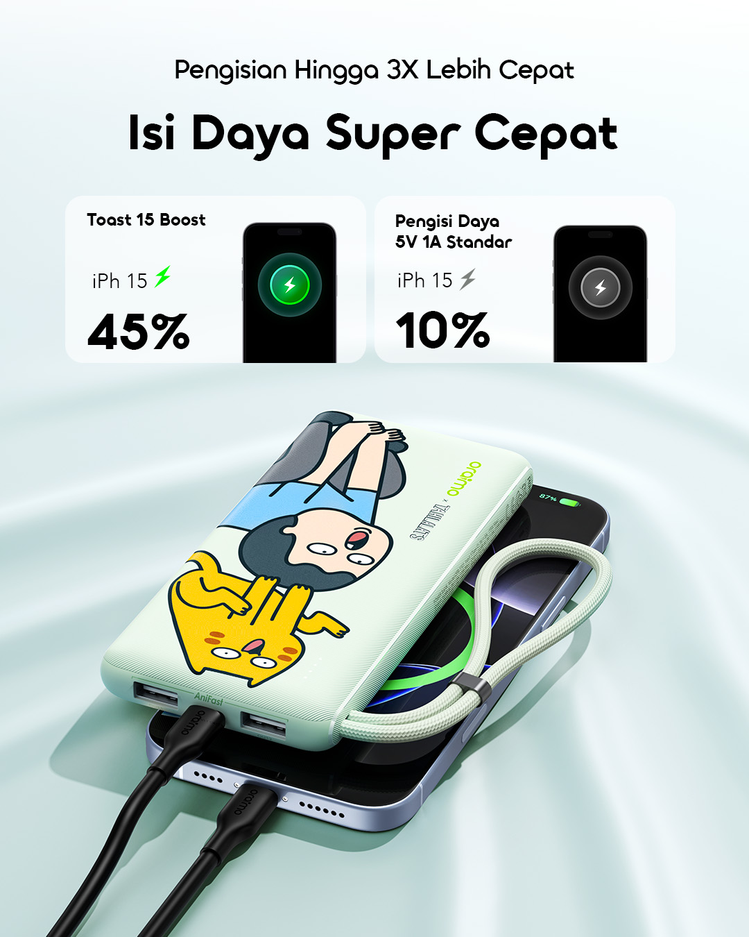 Jual oraimo x Tahilalats Powerbank Toast 15 Boost OPB-1101 Fast ...