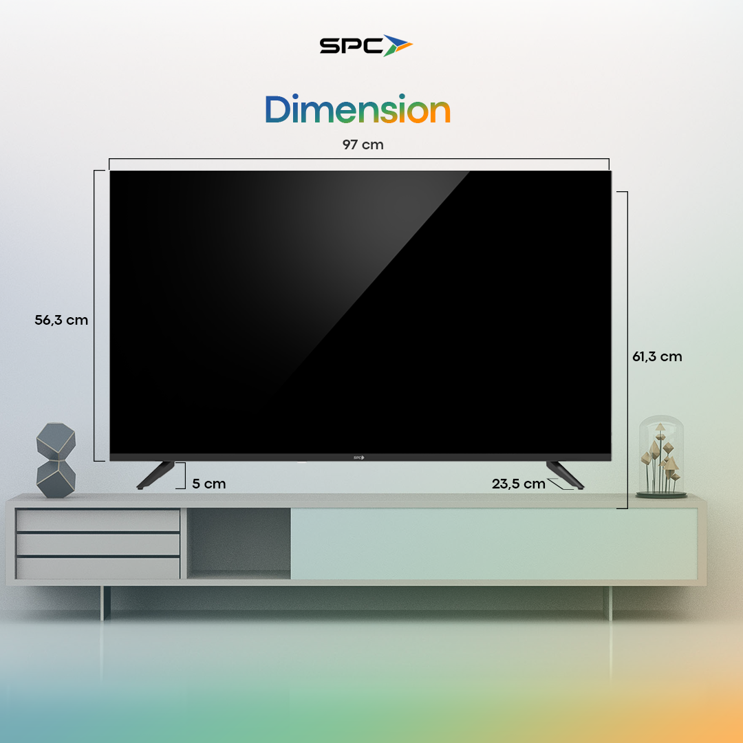 Jual SPC Smart TV 43 Inch - ST43 - Google TV43 inch FHD | Dolby Audio ...
