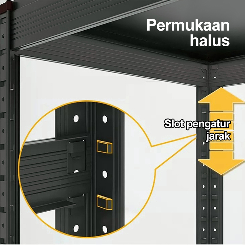 Jual BMZAR Rak Besi Siku 5 Susun Rak Susun Besi Rak Gudang Panel Kayu ...