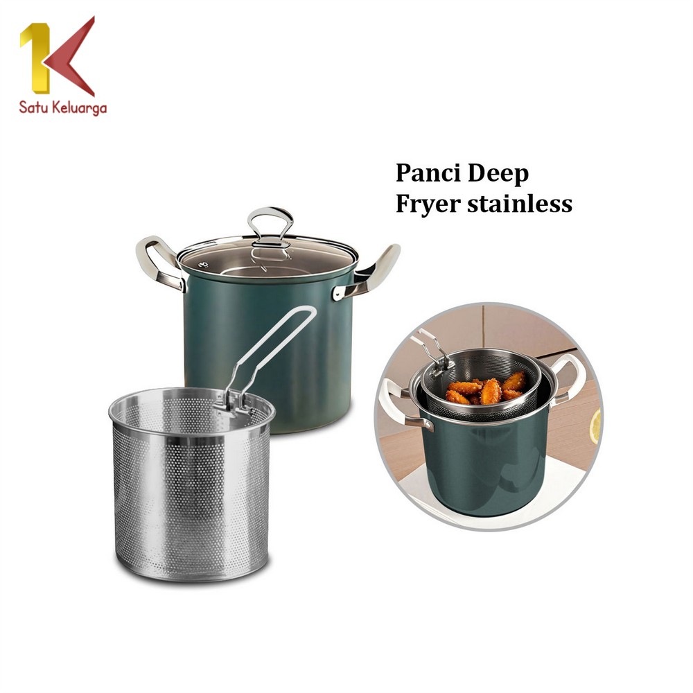 Jual Satu Keluarga Panci 2IN1 Deep Fryer Stainless Steel C1317 Set ...