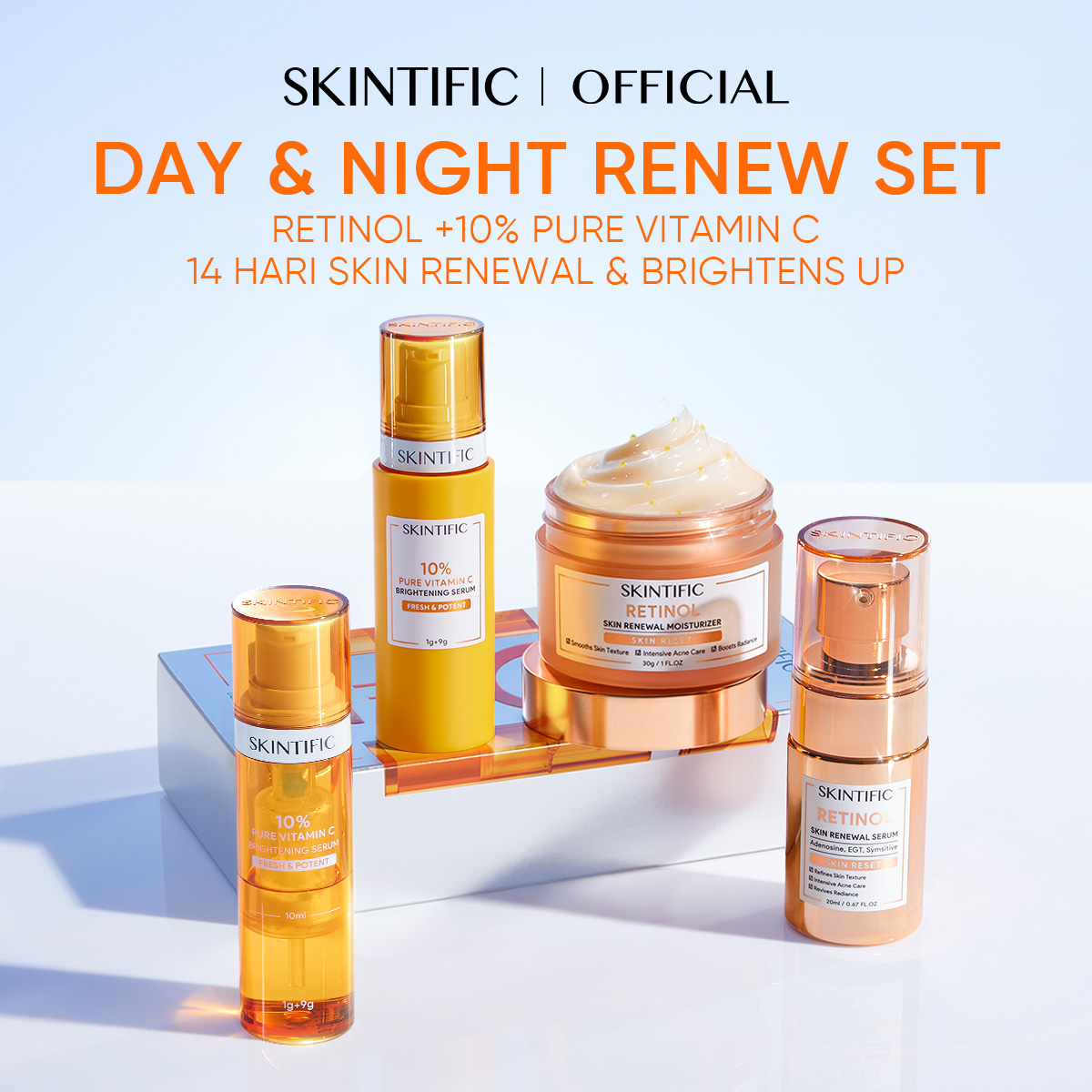 Jual [NEW! Bundle Diskon] SKINTIFIC - 4PCS 10% Pure Vitamin C ...