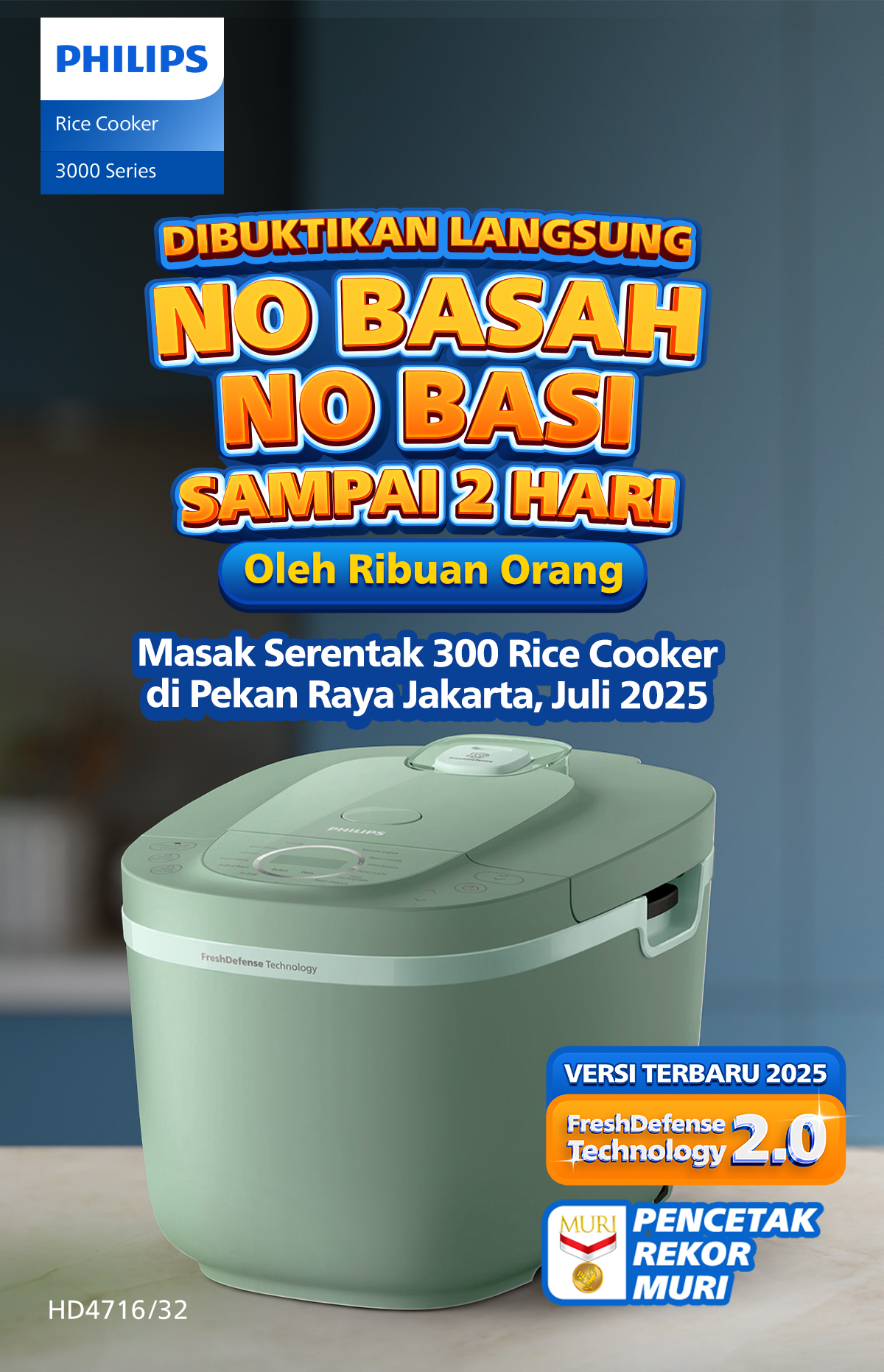 Jual Philips Digital Rice Cooker Magicom 1.8 L - 3000 Digital Series ...