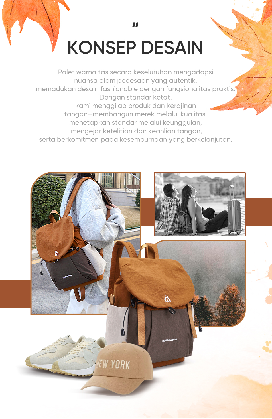 Jual QUTELADY Tas Ransel Wanita Besar Ringan Travel Kerja Sekolah QT ...