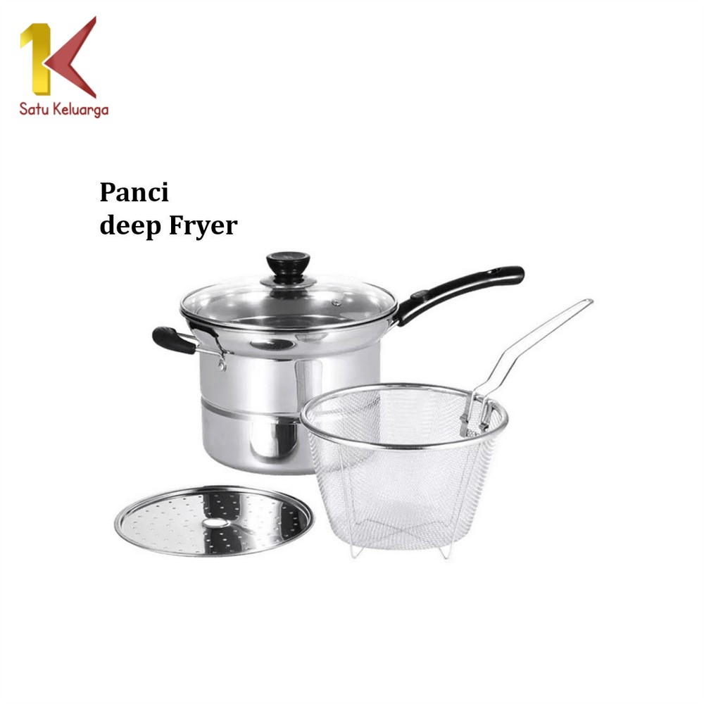 Jual Satu Keluarga Panci Deep Fryer 4IN1 Stainless Steel C1316 Panci ...