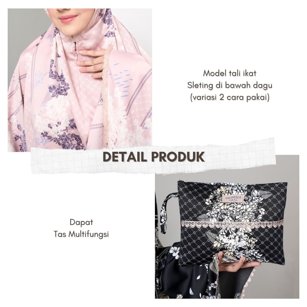 Jual KATRIELLA – Mukena Dewasa Jumbo Premium Silk Travel Mewah Adem ...