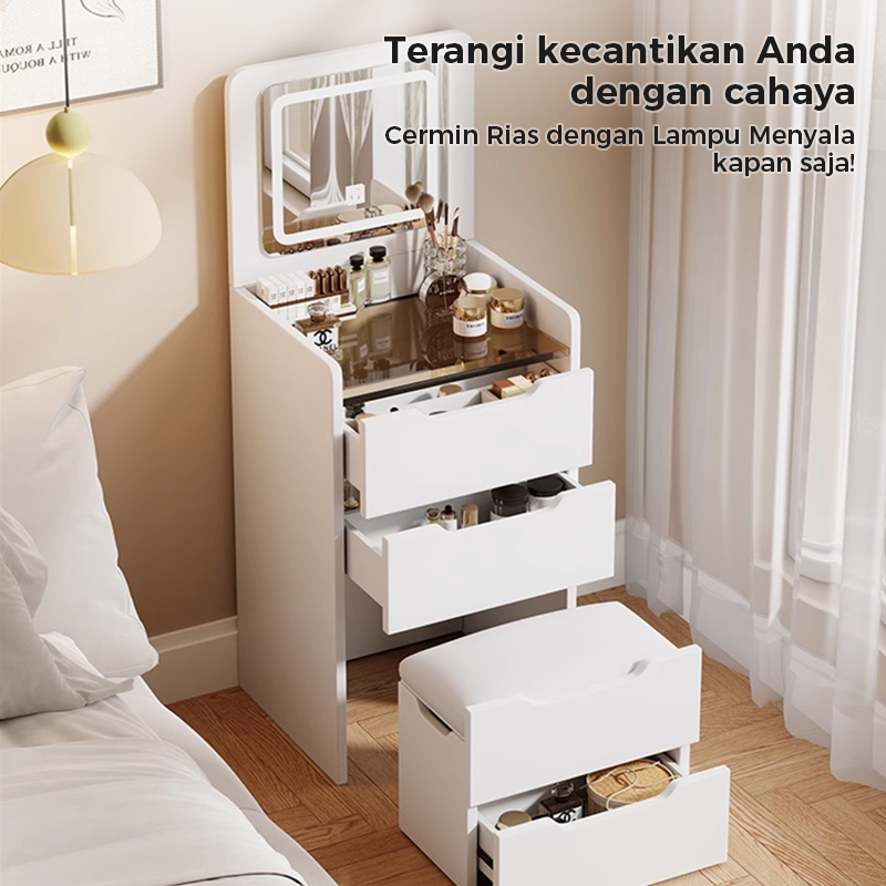 Jual E-TIFE Meja Rias Dengan Bangku Meja Rias Dengan LED Meja Rias ...