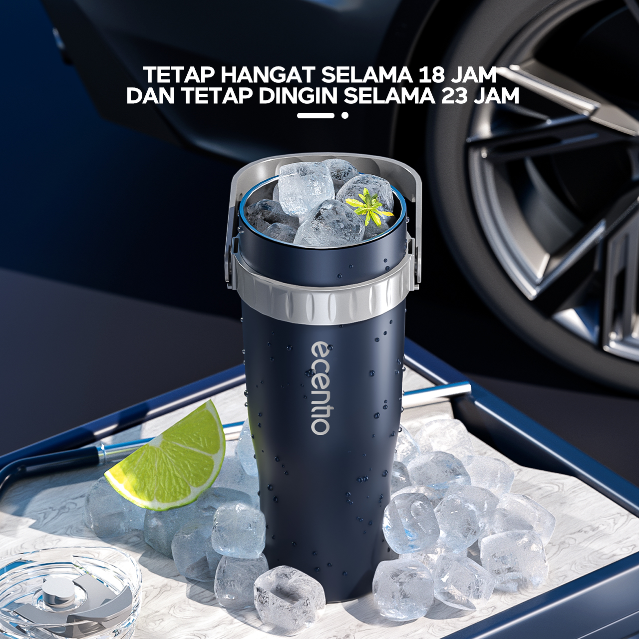 Jual 【BIG MAC】ecentio Tumbler Stainless Steel 304 Tahan Dingin Botol ...
