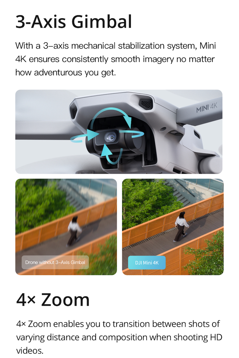 Jual DJI Mini 4K - Camera Drone |Under 249 g | 31-Min Max Flight Time ...