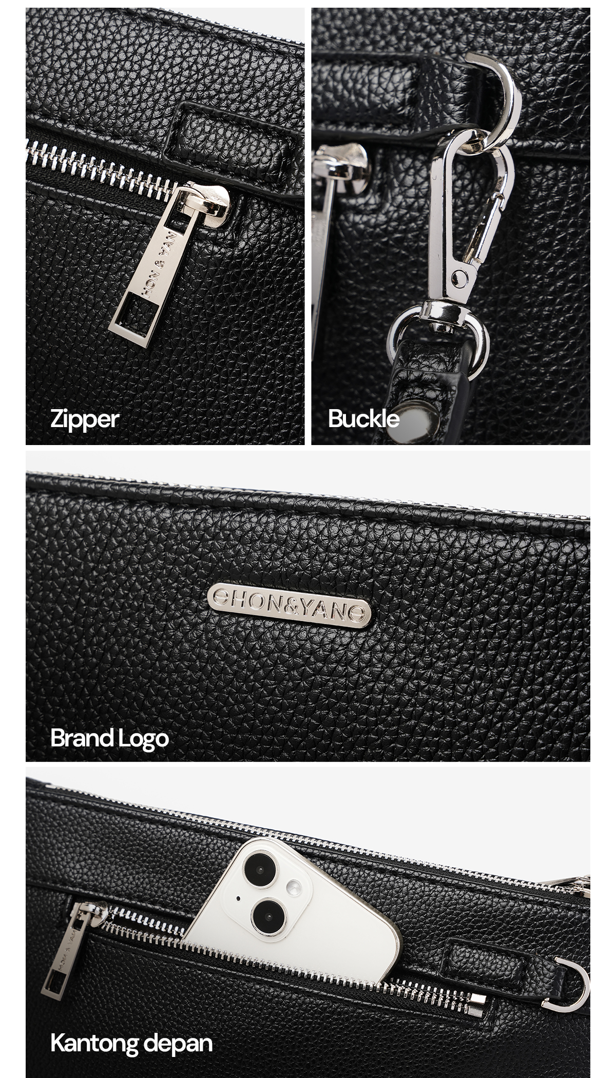 Jual HONYAN MAN GOLD Tas Pria Tas Clutch Pria Import Branded Original ...