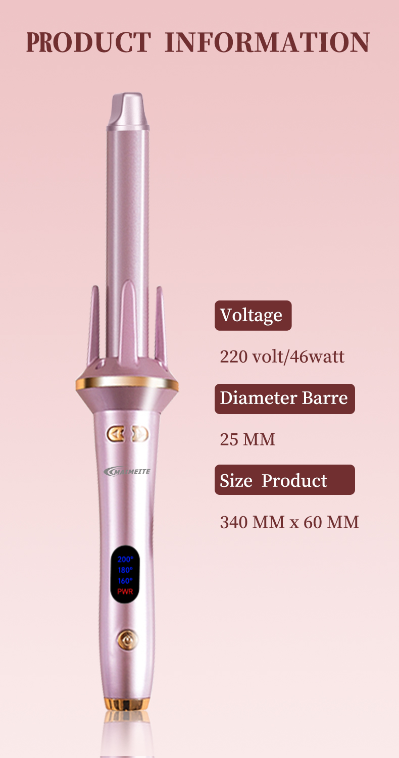 Jual MAIMEITE Catokan Curly Otomatis Catokan Keriting Rambut 25mm Otomatis Ceramics Curly Hair ...