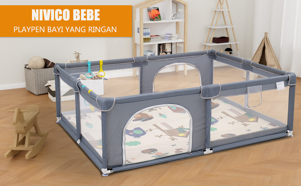 Jual Pagar Bayi Bermain Pembatas Kasur Pagar Mainan Anak Playground ...