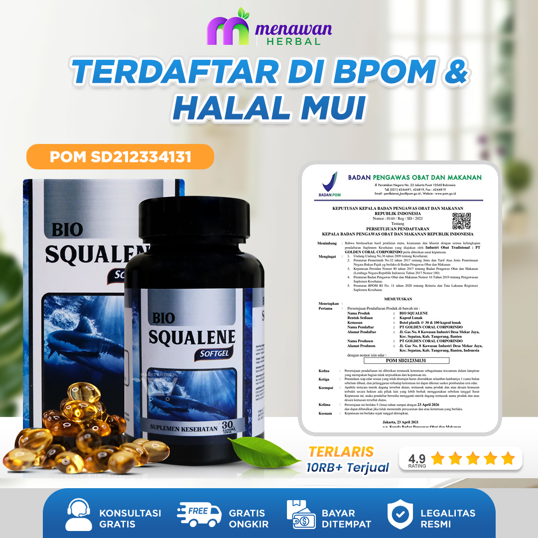 Jual BIO SQUALENE - Obat Pelumas Sendi Lutut Tulang Sakit, Nyeri Sendi ...