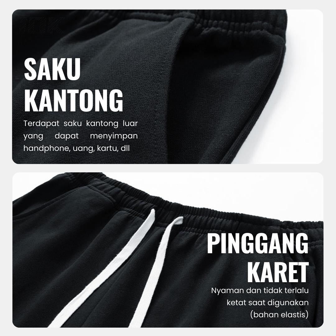 Jual IOK Celana Panjang Pria Oversize Celana Training Pants Casual Nyaman Bernapas (C003/C004 ...