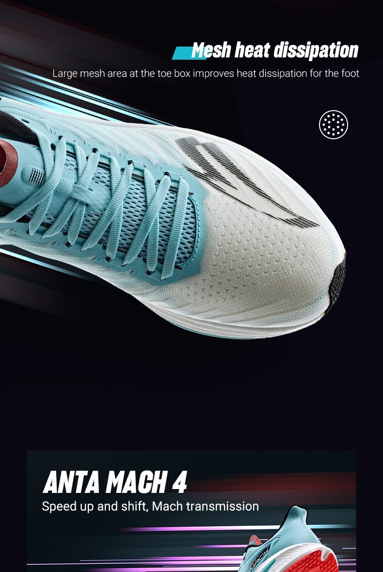 Jual ANTA Mach 4 Sepatu Lari Pria Sepatu Running Pria Sepatu Sneakers1124A5583 | Shopee Indonesia