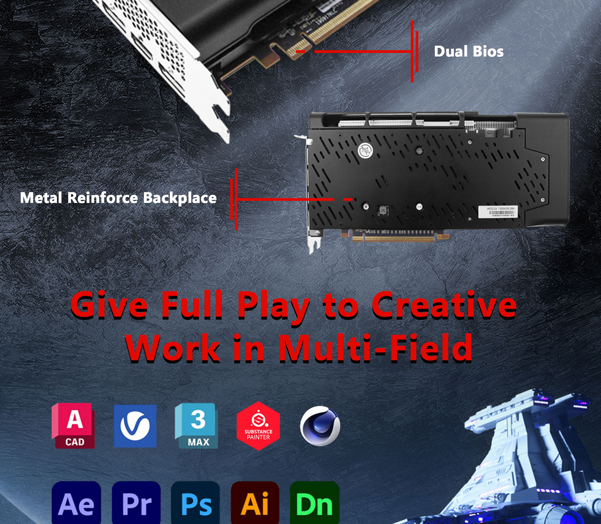 Jual AISURIX VGA Card RX 5600 XT 6GB 192BIT 2304SP GDDR6 HDMI PCIE 4.0 ...