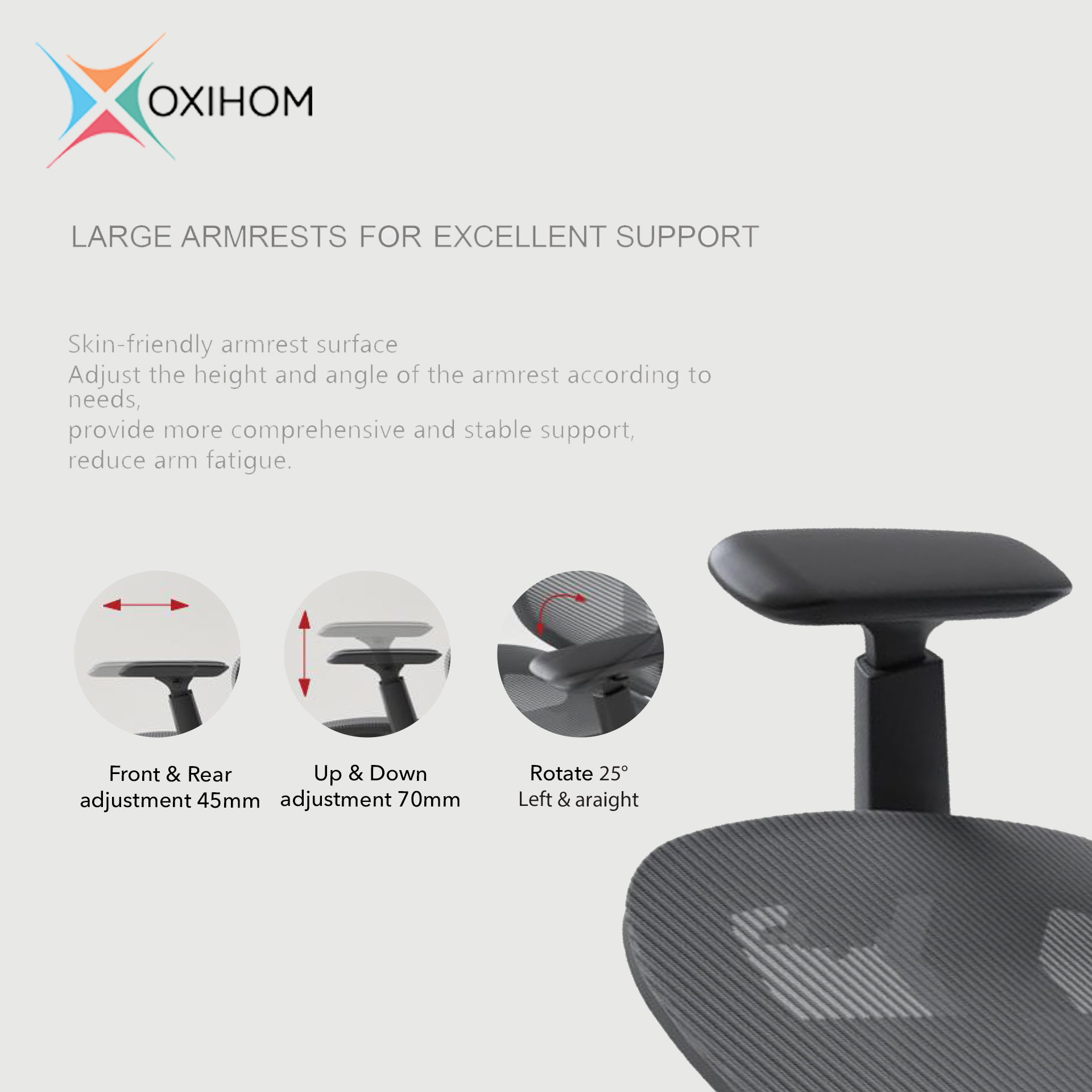 Jual OXIHOM T8 Kursi Mesh Kursi Kantor Kursi Kerja Mesh Chair Ergonomic ...