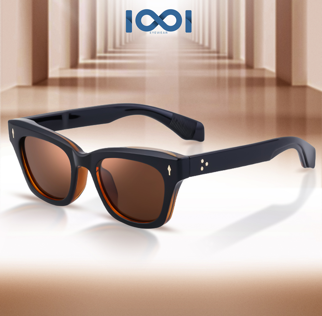 Jual IOOI Kacamata Hitam Polycarbonate Sunglasses Anti Silau Tebal Kotak UV400 Fashion Wanita ...