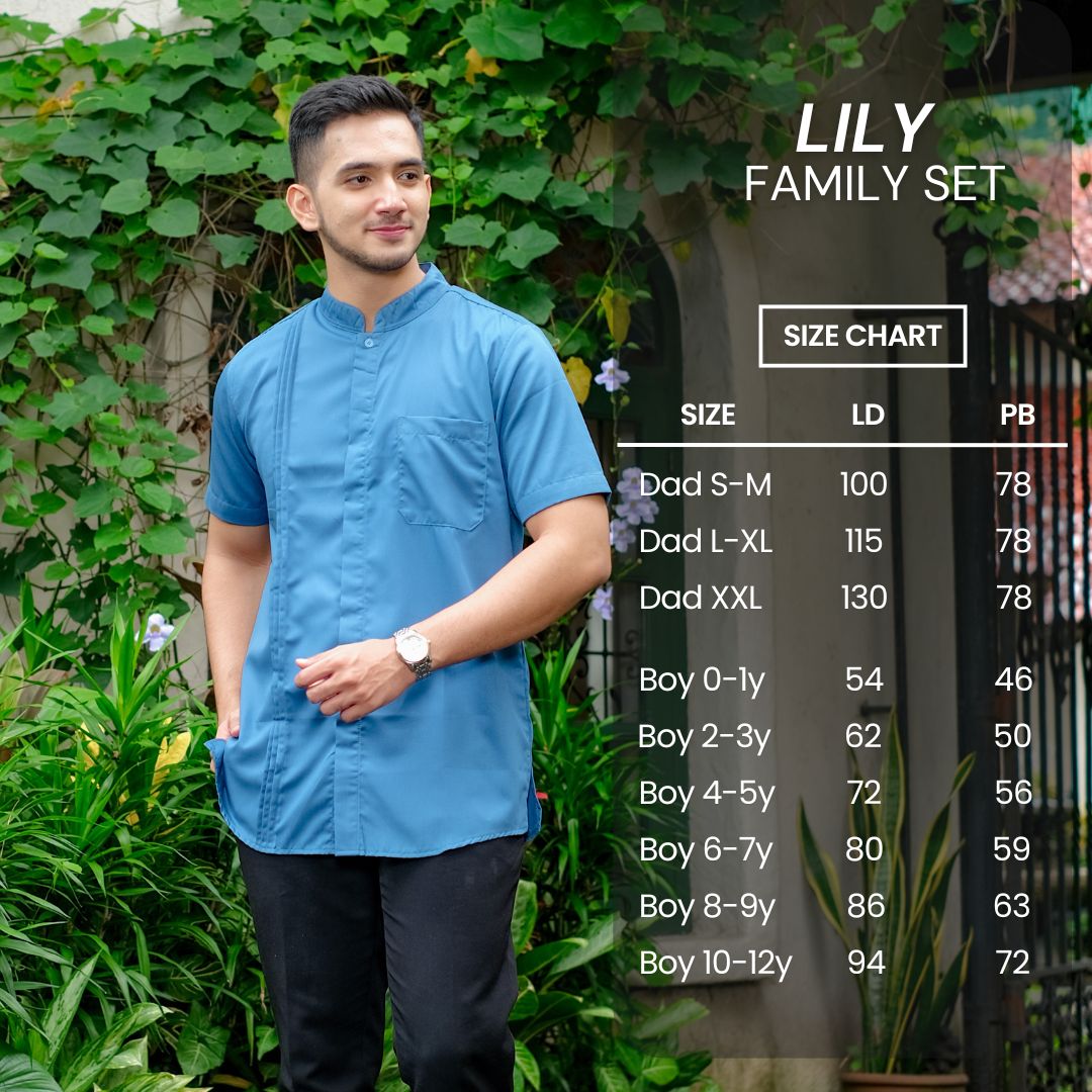 Jual Ghazu Lily Family Set Baju Couple Keluarga Sarimbit Lebaran 2025 ...