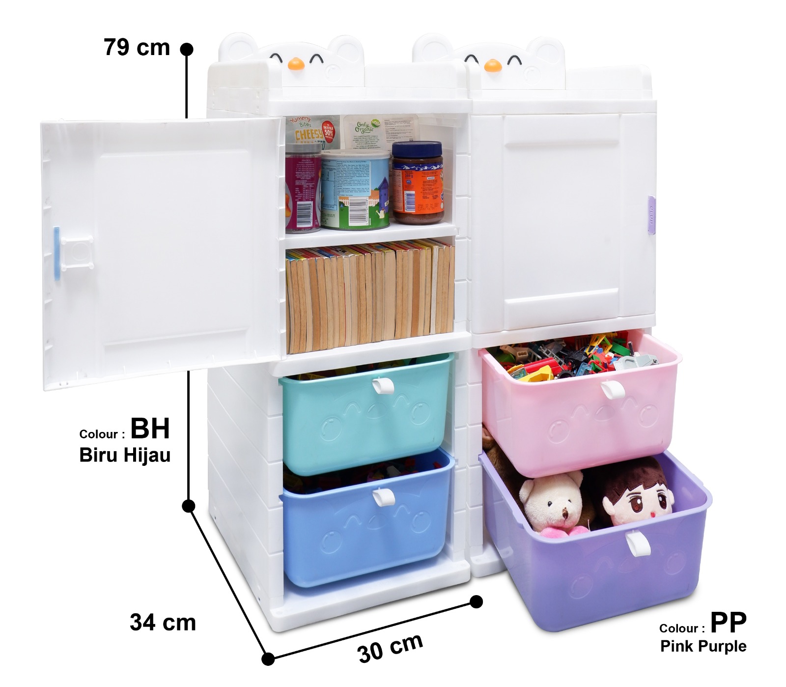 Jual CLUB Kids Station - Tempat Penyimpanan Serbaguna - Rak Anak Lucu ...