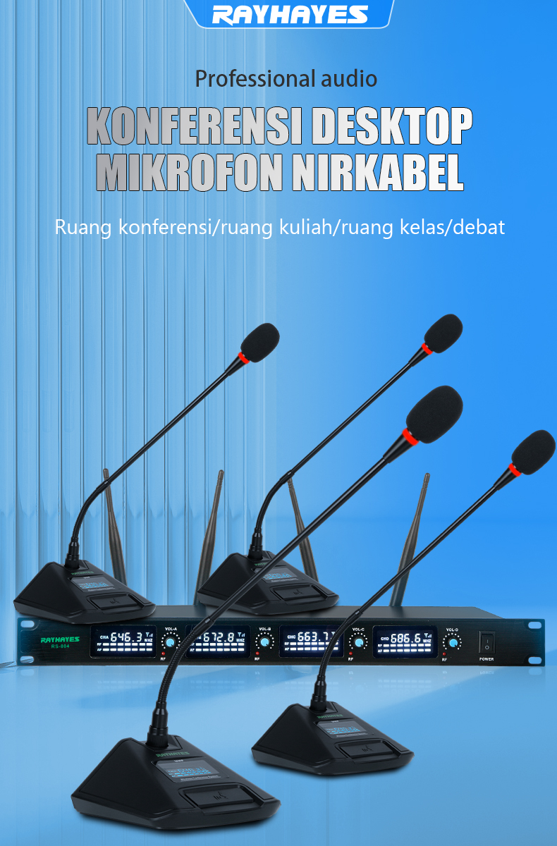 Jual RAYHAYES Mikrofon Nirkabel Mikrofon Konferensi Gooseneck Desktop Pidato Untuk Konferensi ...