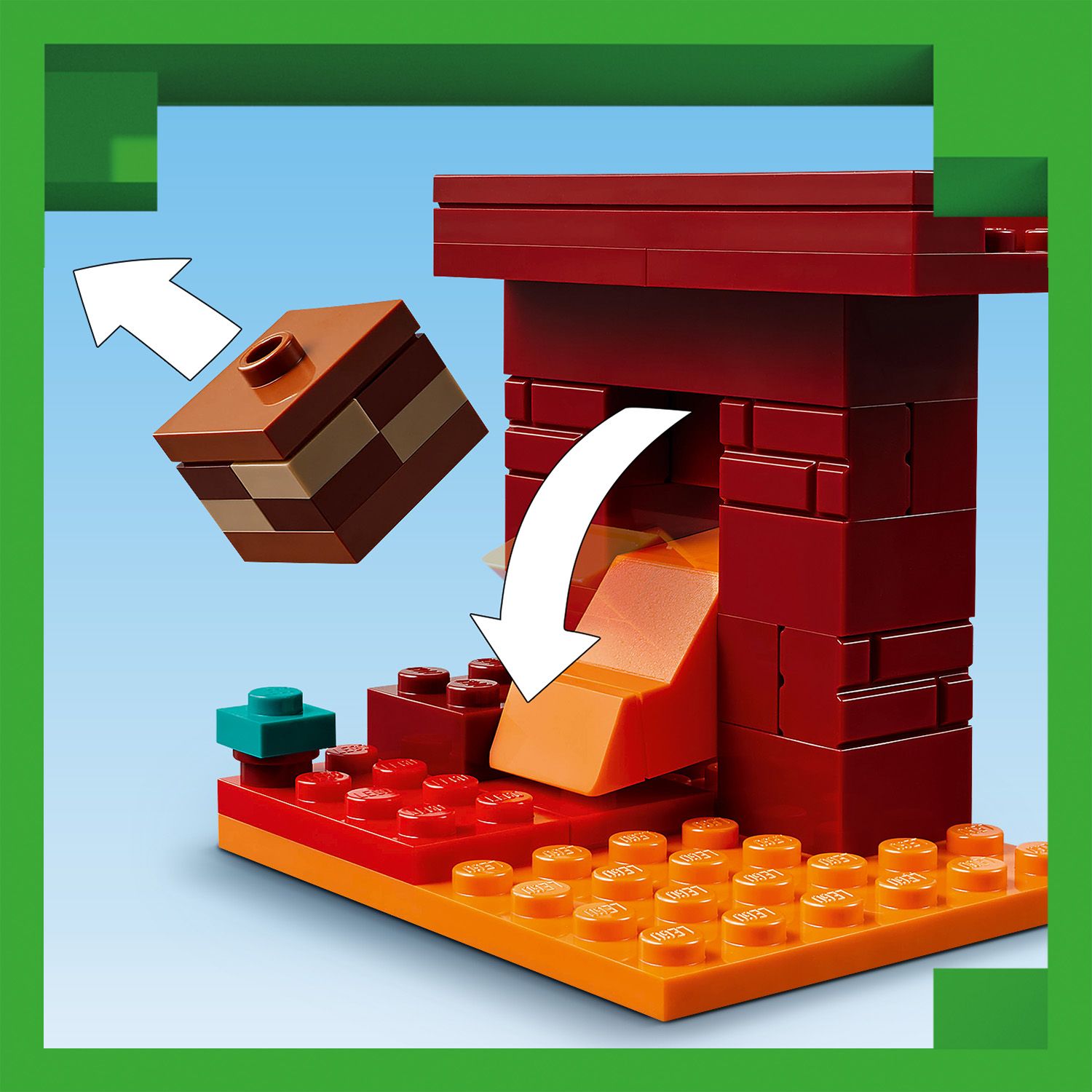 Jual LEGO Minecraft 21266 The Nether Lava Battle (99 Pieces), Building ...